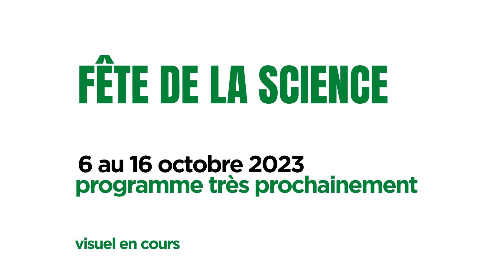 Fête de la science 2023 | L'ACTU de l'Université de Franche-Comté Fête de la science 2023 | L'ACTU de l'Université de Franche-Comté